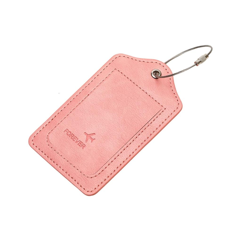 Secure Metal Lanyard PU Travel ID Label With Hide Info Card For Airport ...