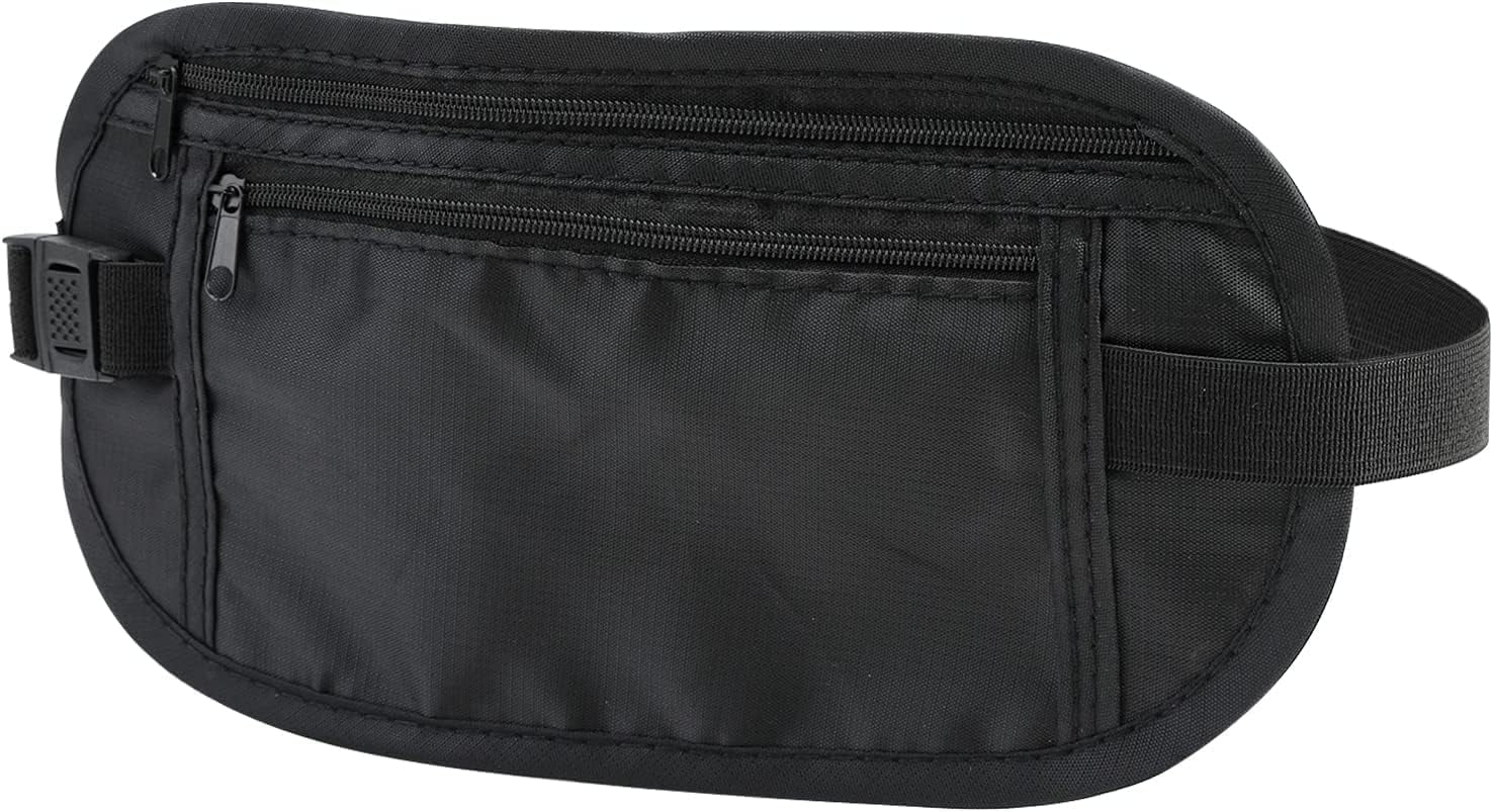 Secure Money Belt for Travelling,Hidden Travel Money Pouch Wallet for ...