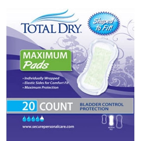 Secure Personal Care Products TotalDry Bladder Control Pad - SP1573CS ...