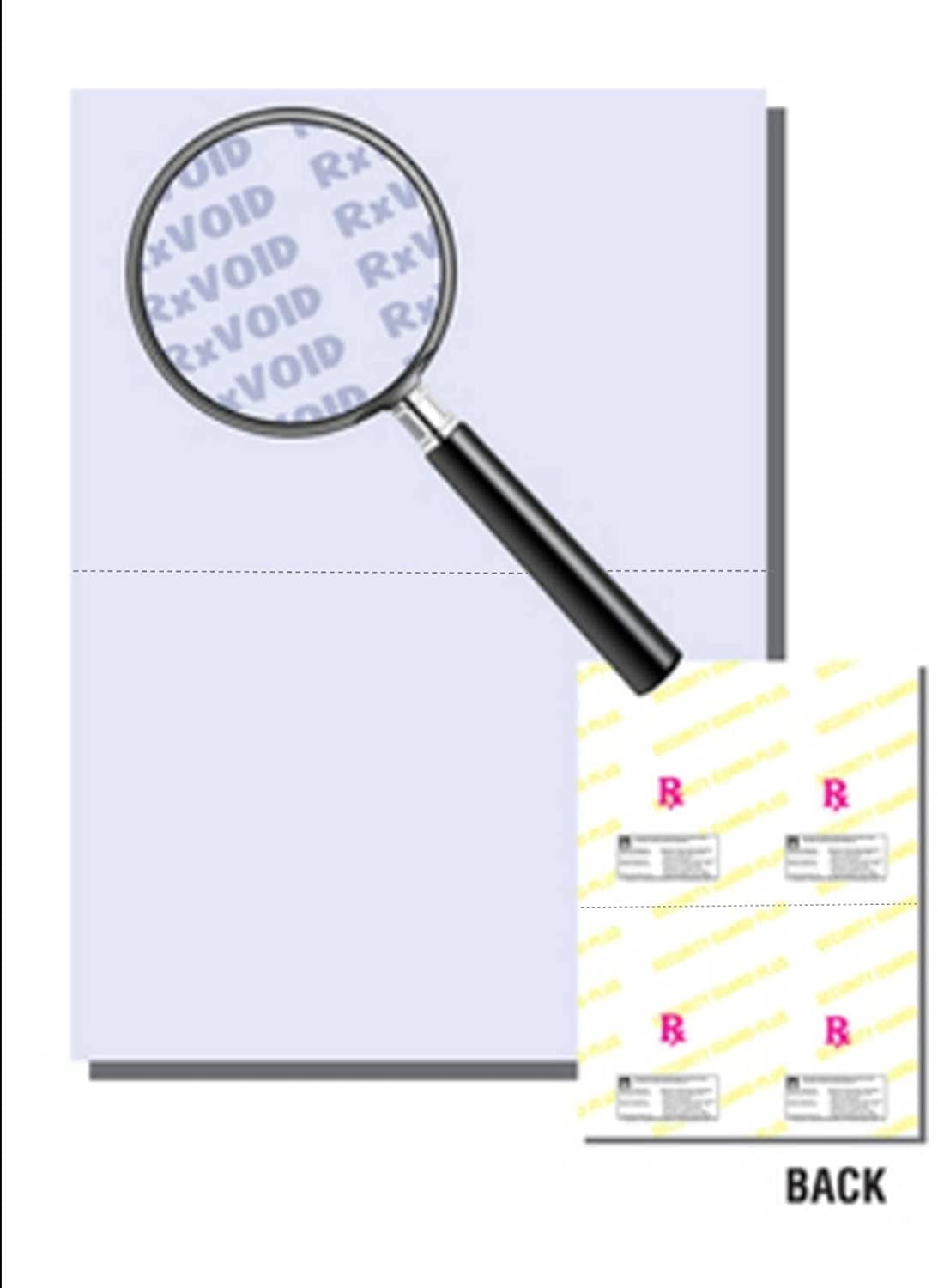 Secure Rx Prescription Form Paper w Hrz Perf, Blue 24-lb, 8.5" x 11 ...