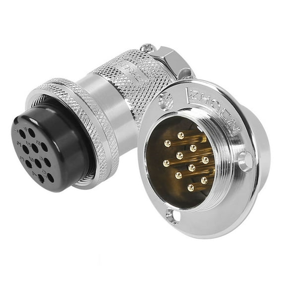 Secure Screw Locking Aviation Plug And Socket With 2 10 Pin ...