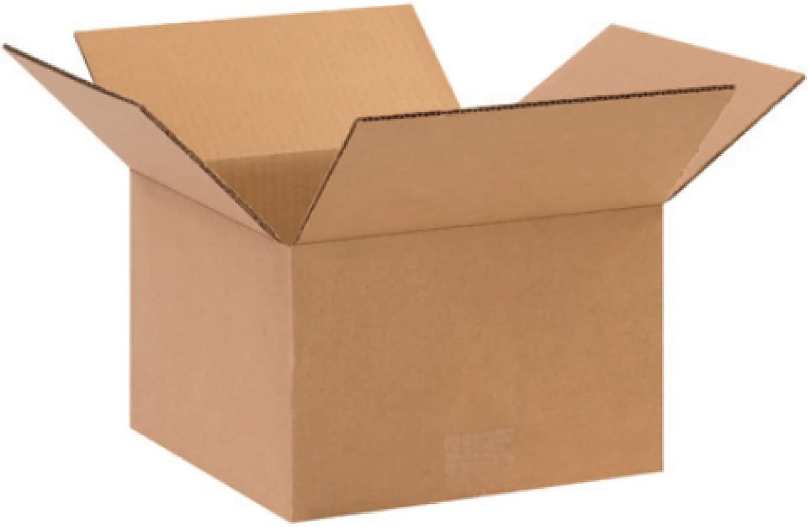 Secure Seal - 50 Pack of 10x10x6” Corrugated Cardboard Packing Shipping ...