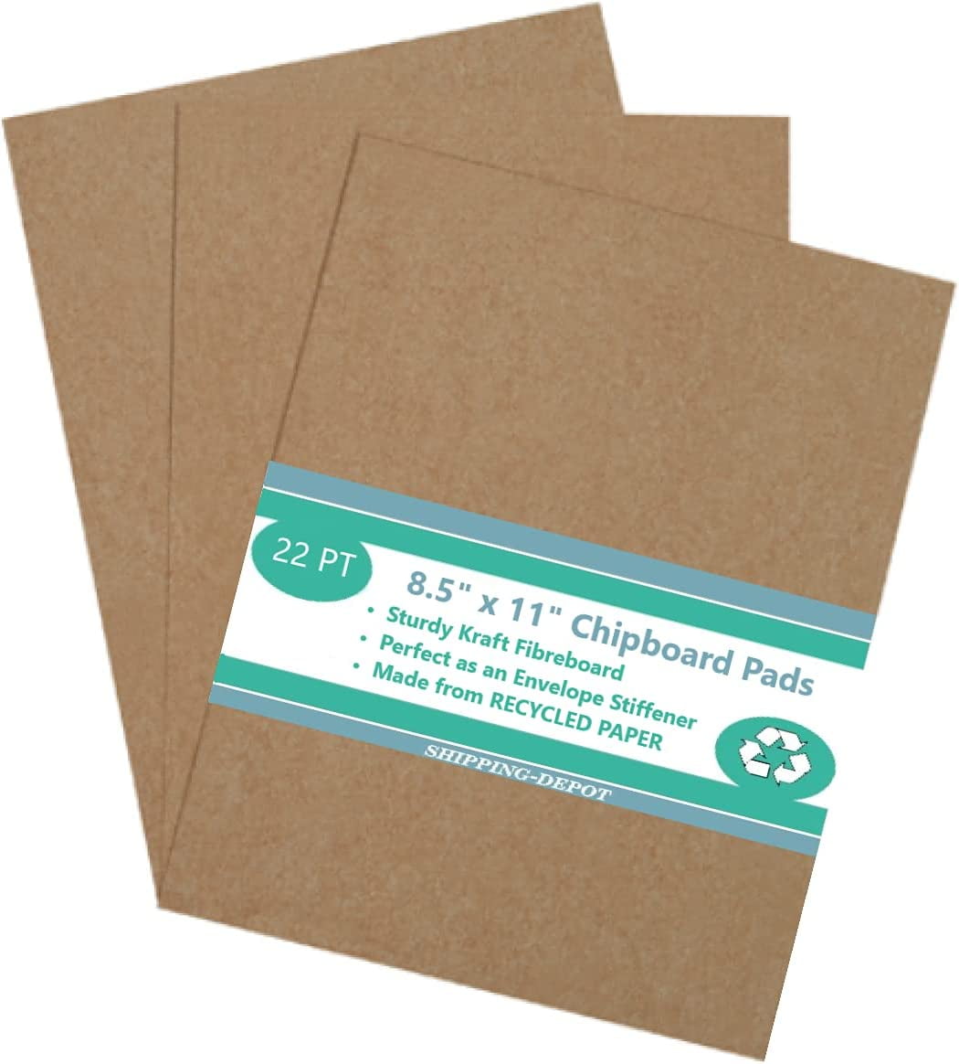 Secure Seal 8.5x11 Chipboard Pads Brown Scrapbooking Sheets 22PT (.022 ...