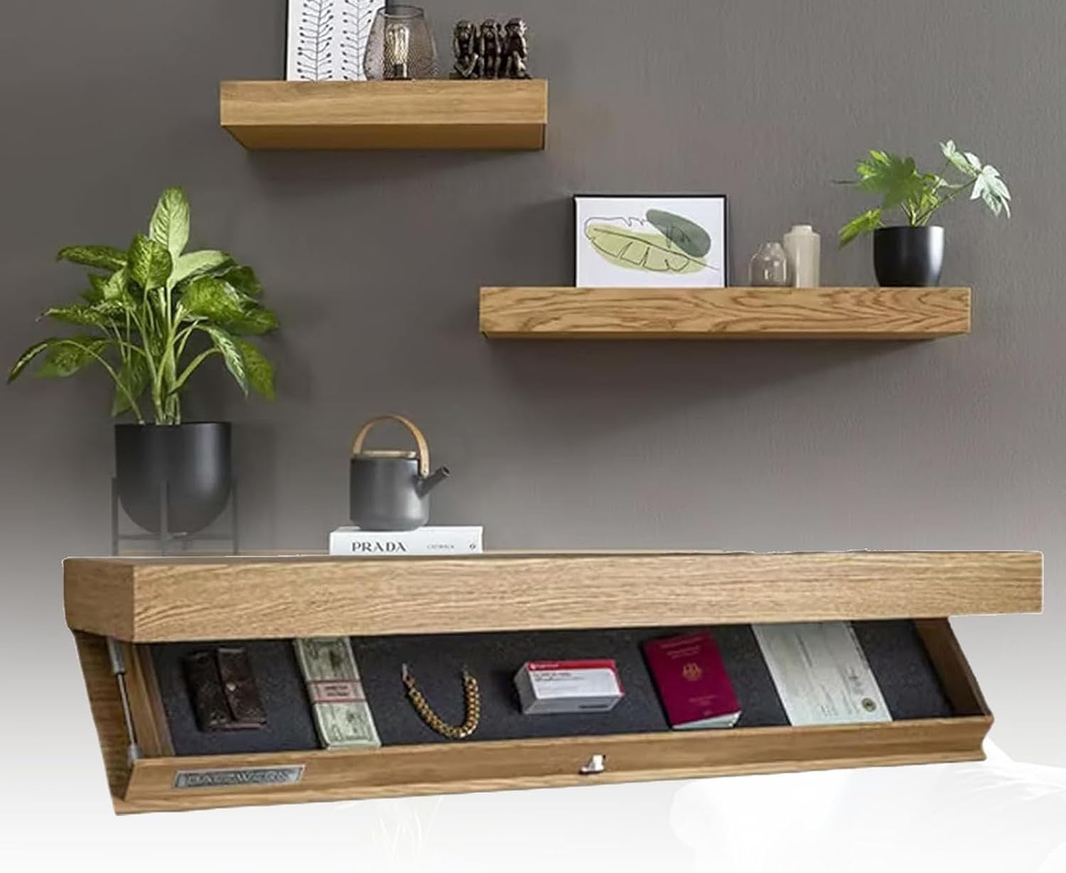 Secure Shelf - Floating With Secret Compartment,Magicflap Designer ...