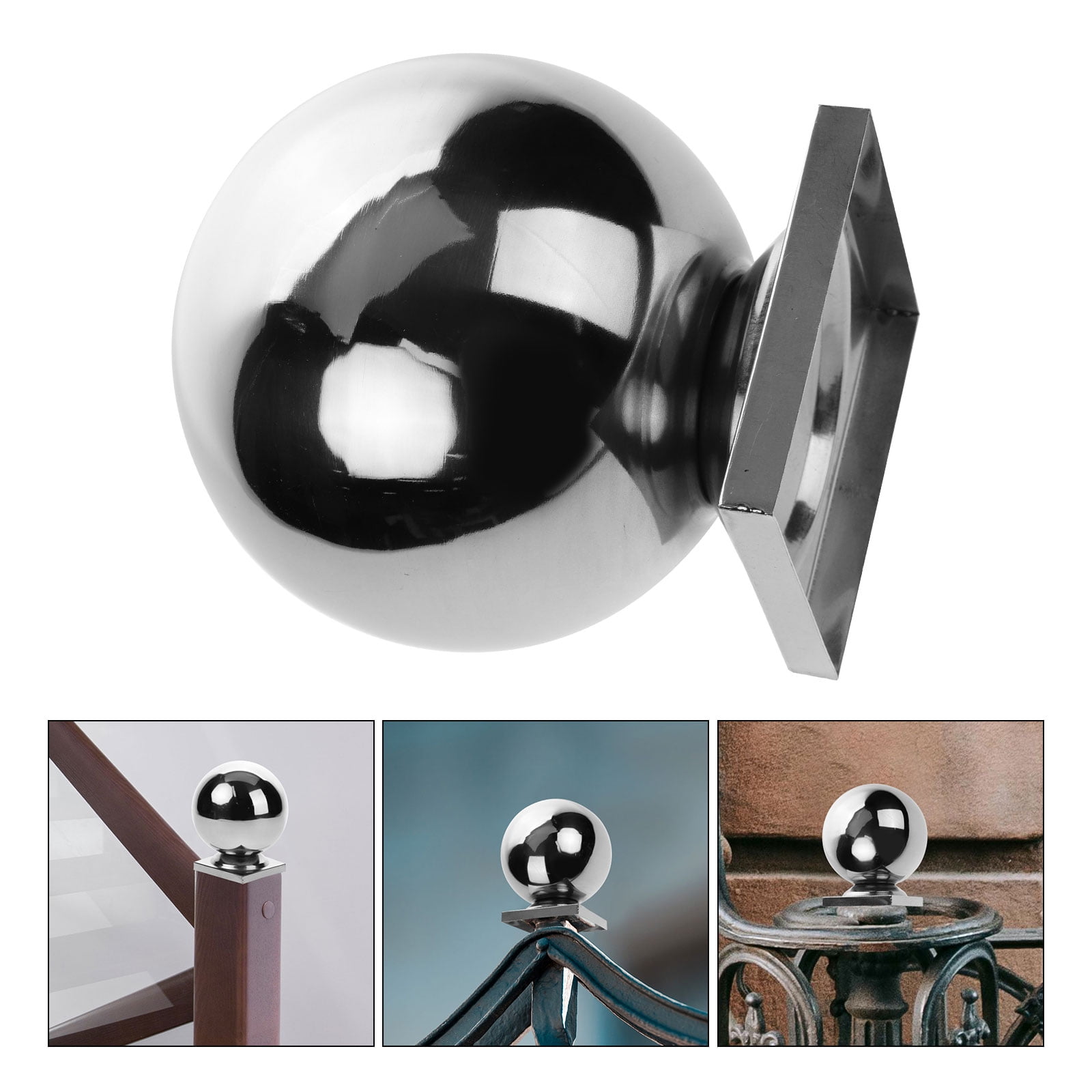 Secure Stylish Handrails Convenient Hand Railing Balls Metal Fence Post ...