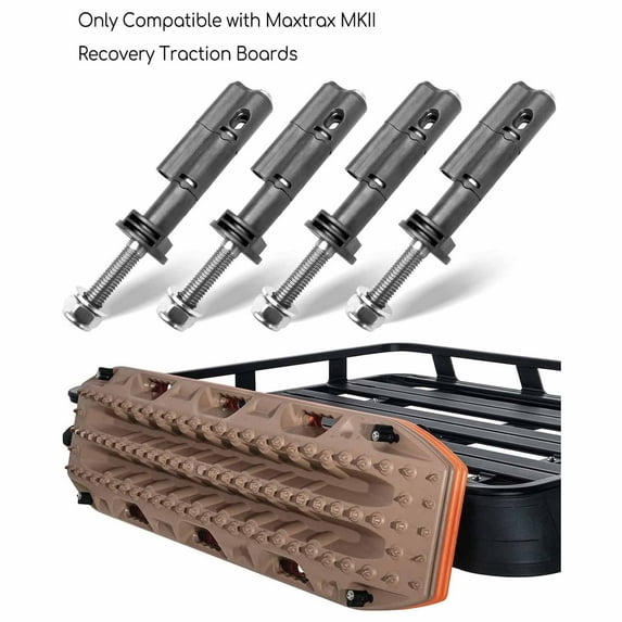 Secure Traction Board Pins, Lockable, Theftproof Mount Kit for Off,Road ...