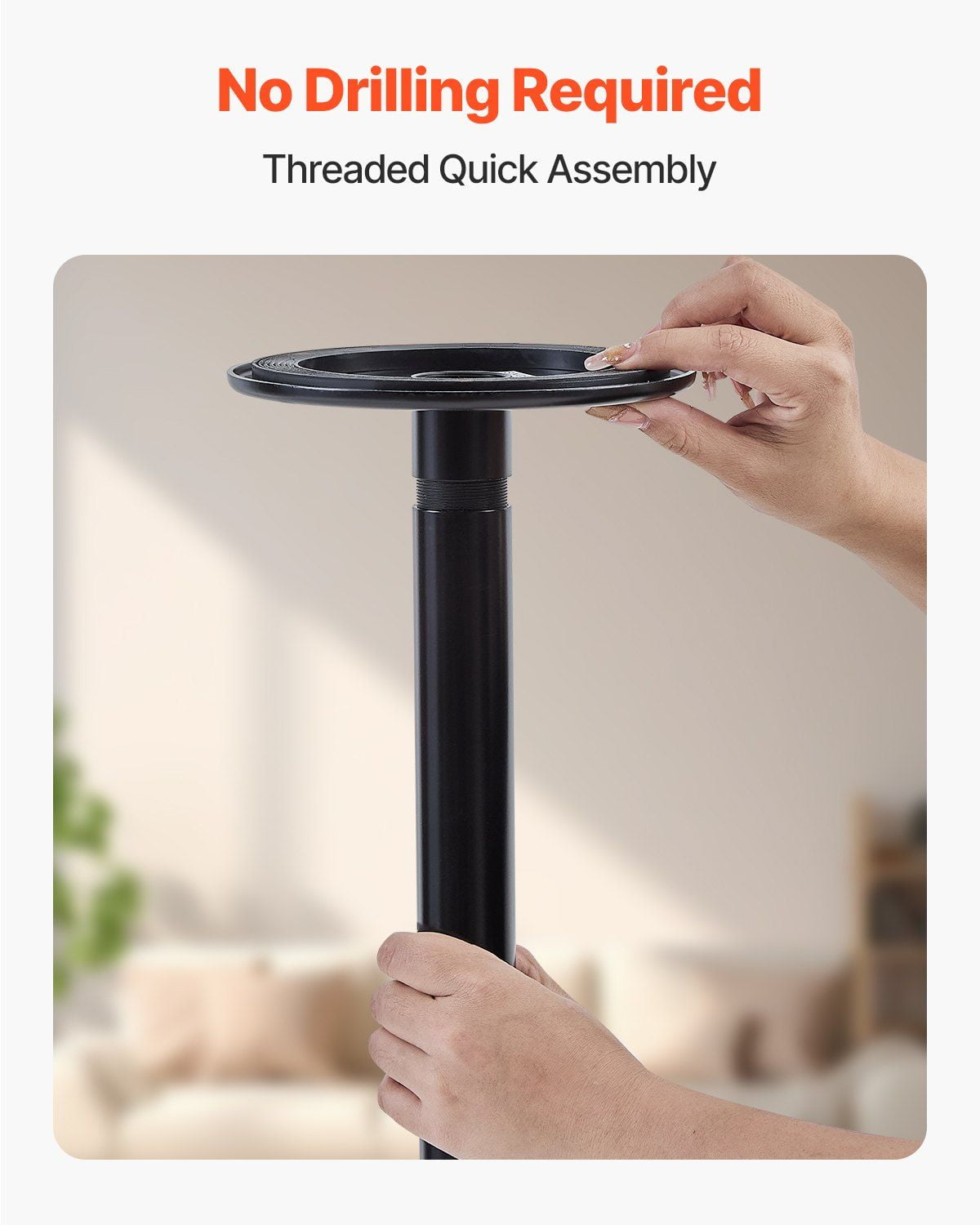 Secure Transfer Pole for Elderly - Tension-Mounted Safety Bar, Anti ...