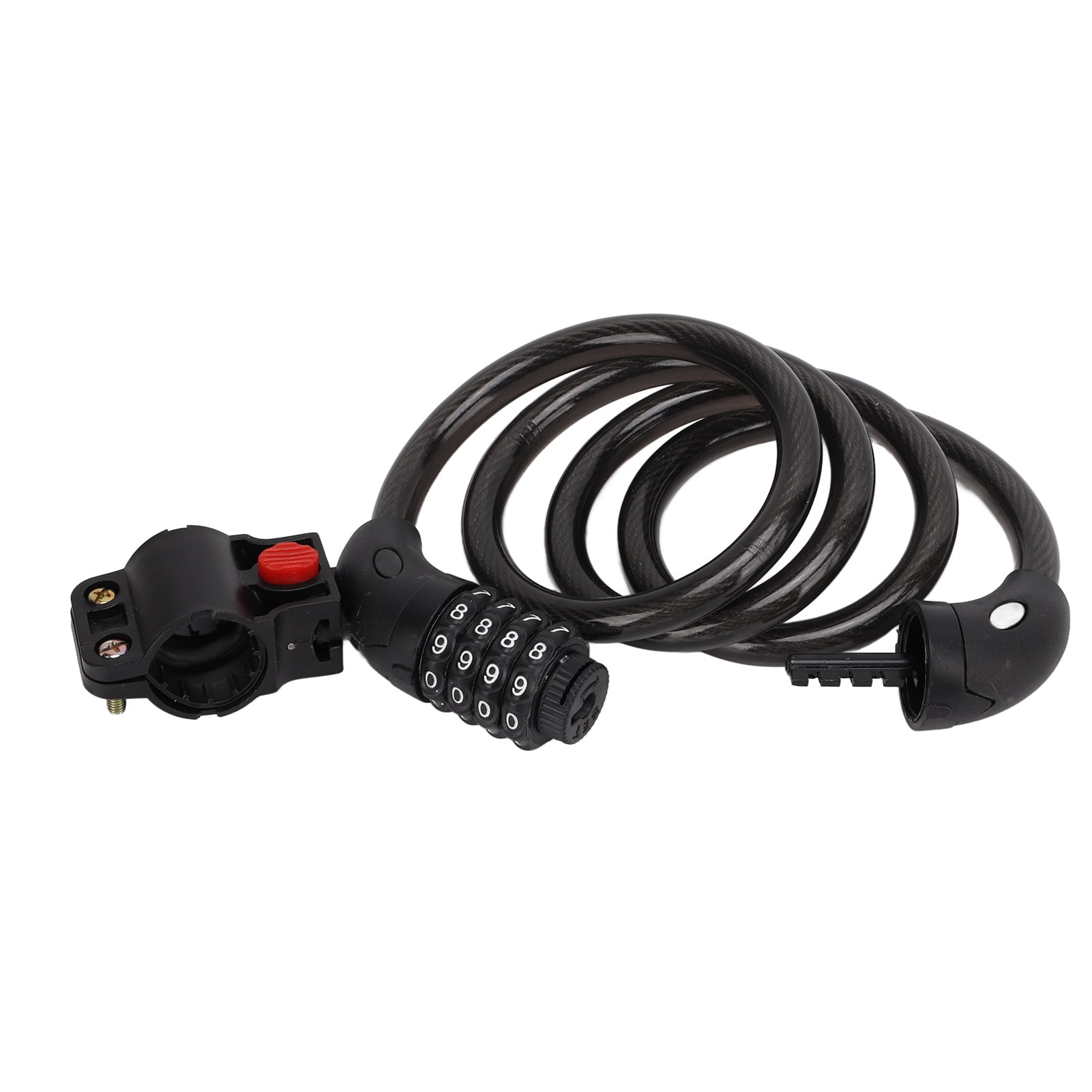 Armadurra Bike Lock Anti Theft 4 Digits Coded Metal Wire Black Bike Strip Lock for Universal ...
