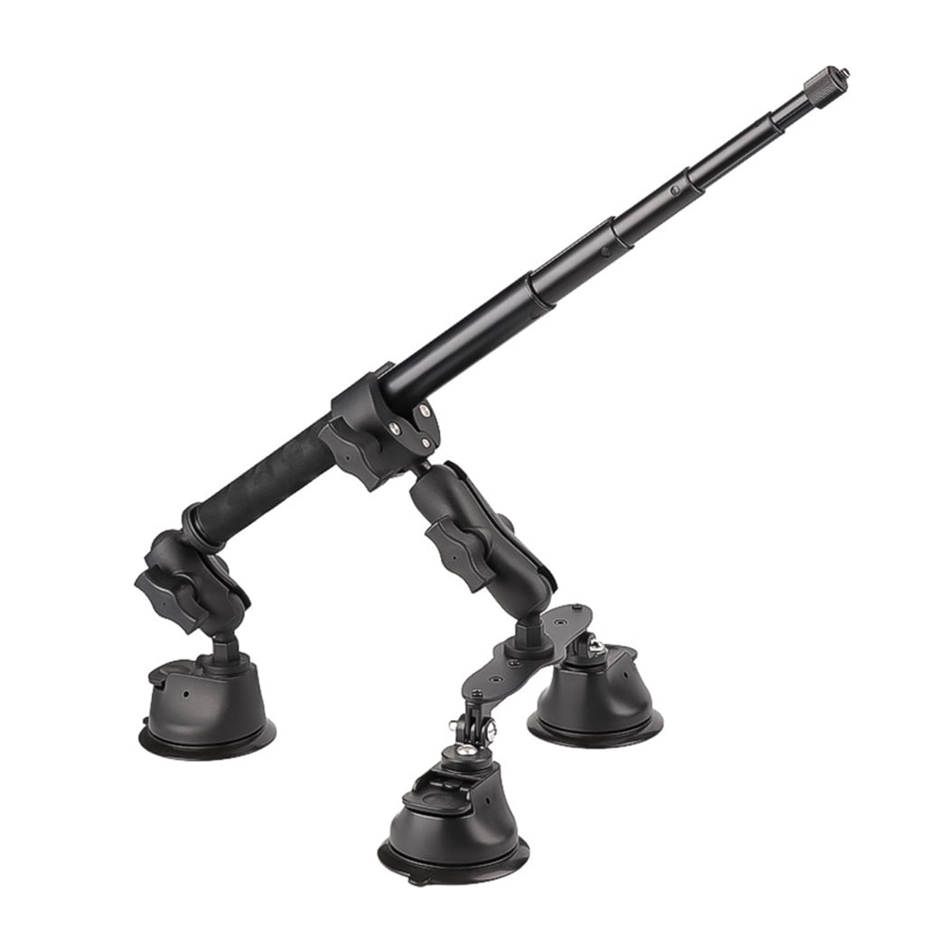 Secure Vehicle Roof Camera Mount with 3 Suction Cups 1.2m Extension Arm ...