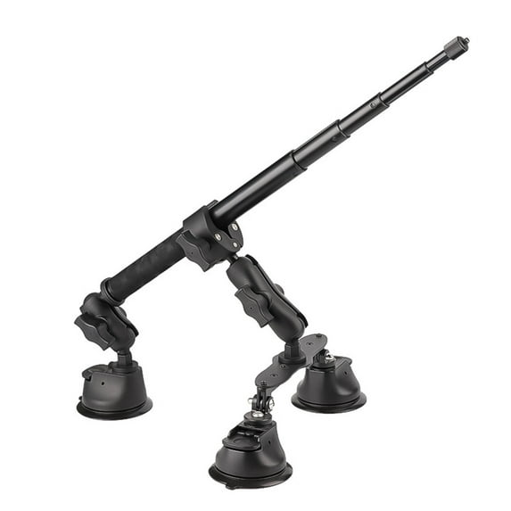 Secure Vehicle Roof Camera Mount with 3 Suction Cups 1.2m Extension Arm ...