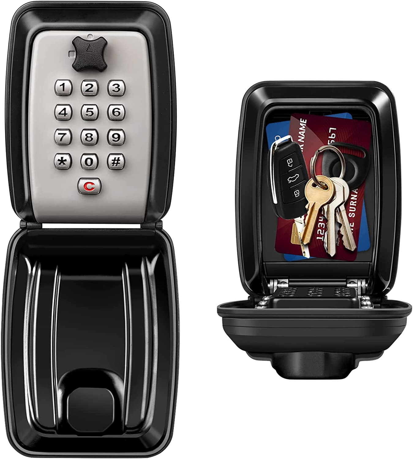 Secure Wall-Mounted Key Box with 12-Digit Code - Walmart.com