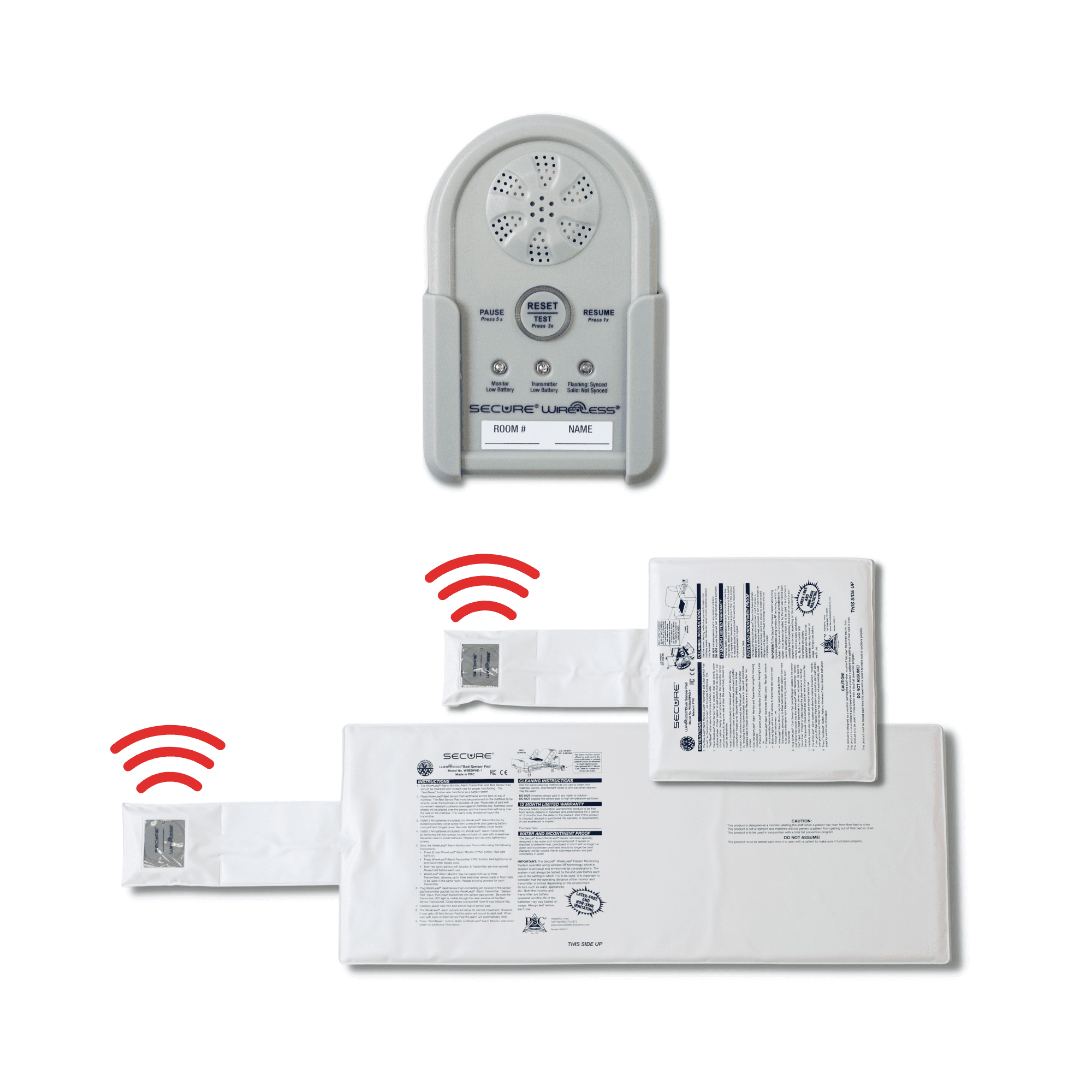 Secure Wireless Chair and Bed Alarm for Elderly Adults - Patient Alarm ...