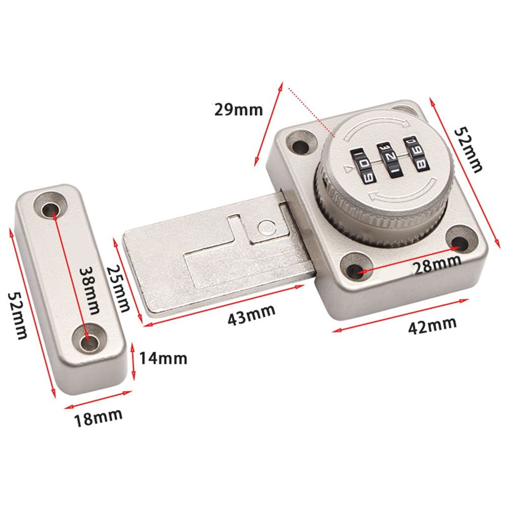 Secure Your Home with Extended Bolt Password Lock: Easy to Set & Safe ...