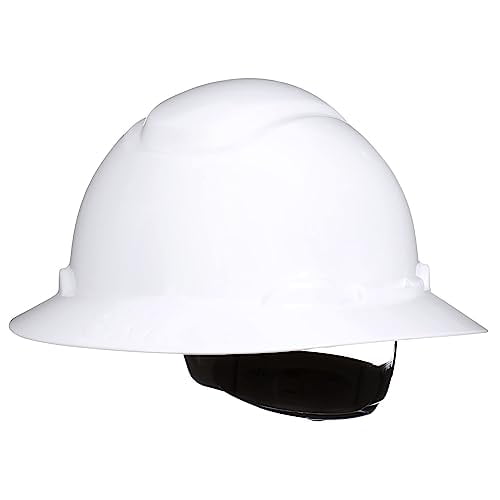 SecureFit Hard Hat SecureFit H-801SFR-UV, White, Non-Vented Full Brim ...