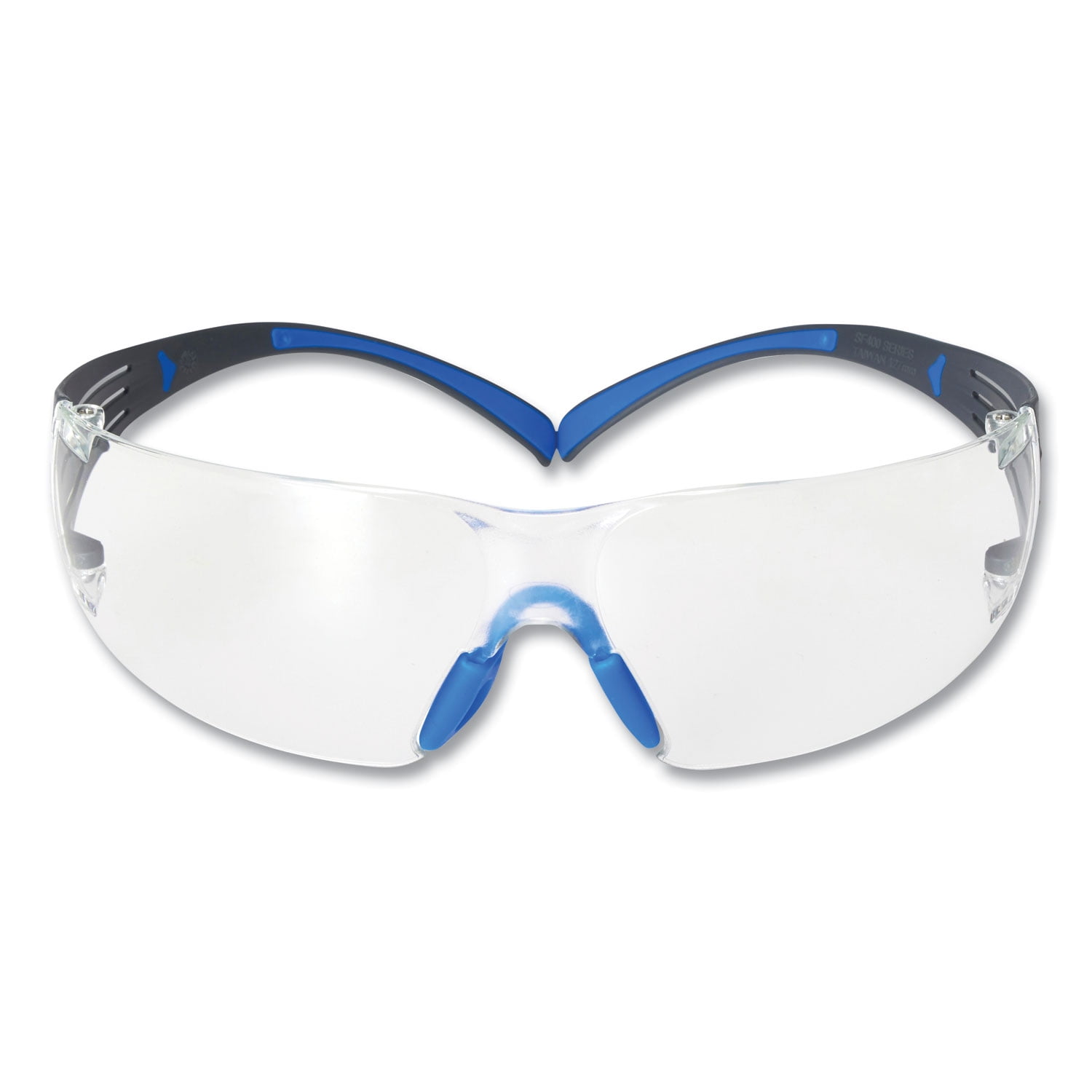 SecureFit Protective Eyewear, 400 Series, Black/Blue Plastic Frame ...