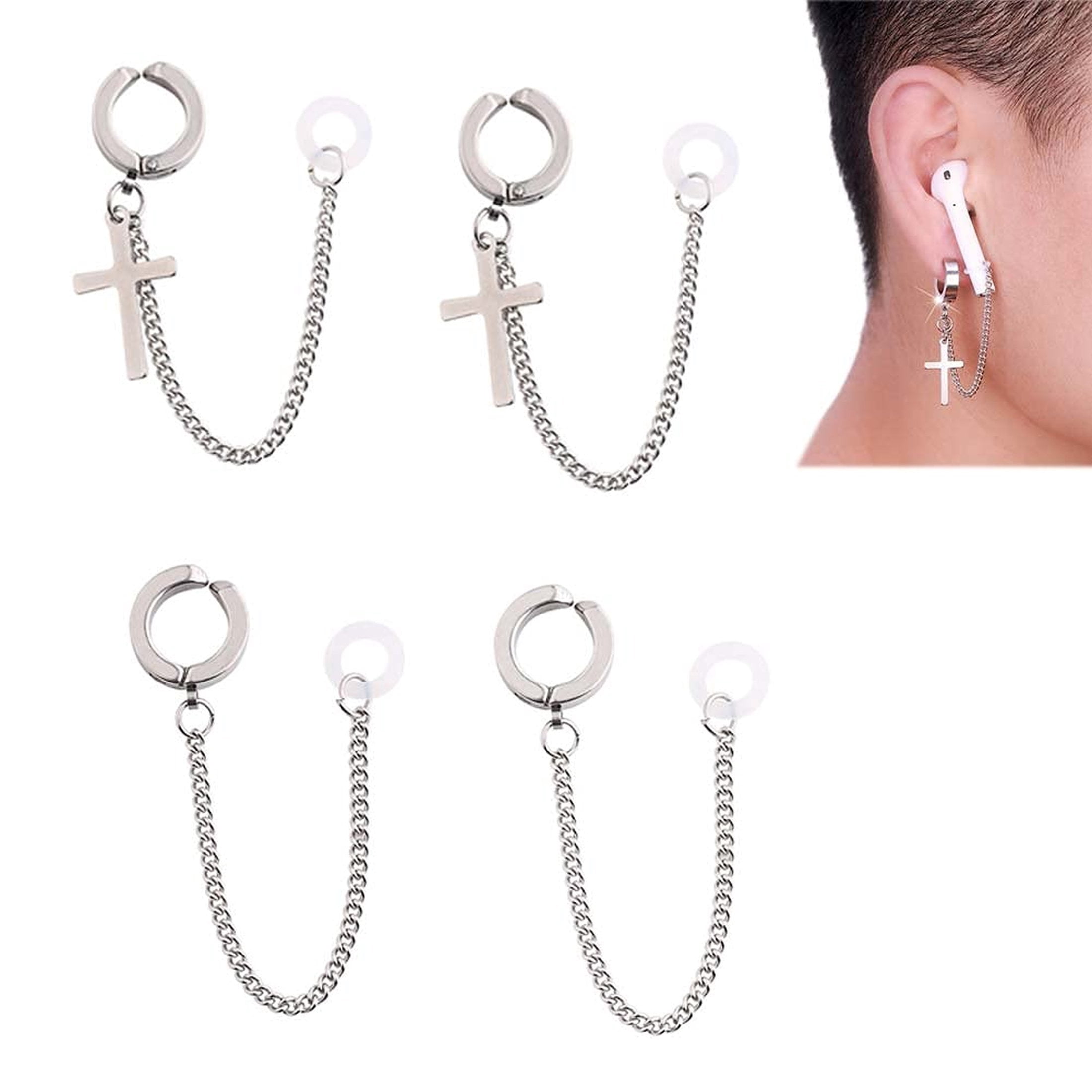 SecureHold Wireless Earring Strap for AirPods 1 2 3 Pro - 2 Pairs ...