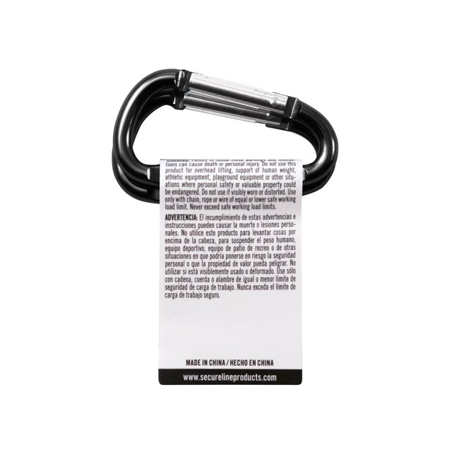 SecureLine Aluminum Mini Spring Link Hook, 2 Pack in Black - Walmart.com