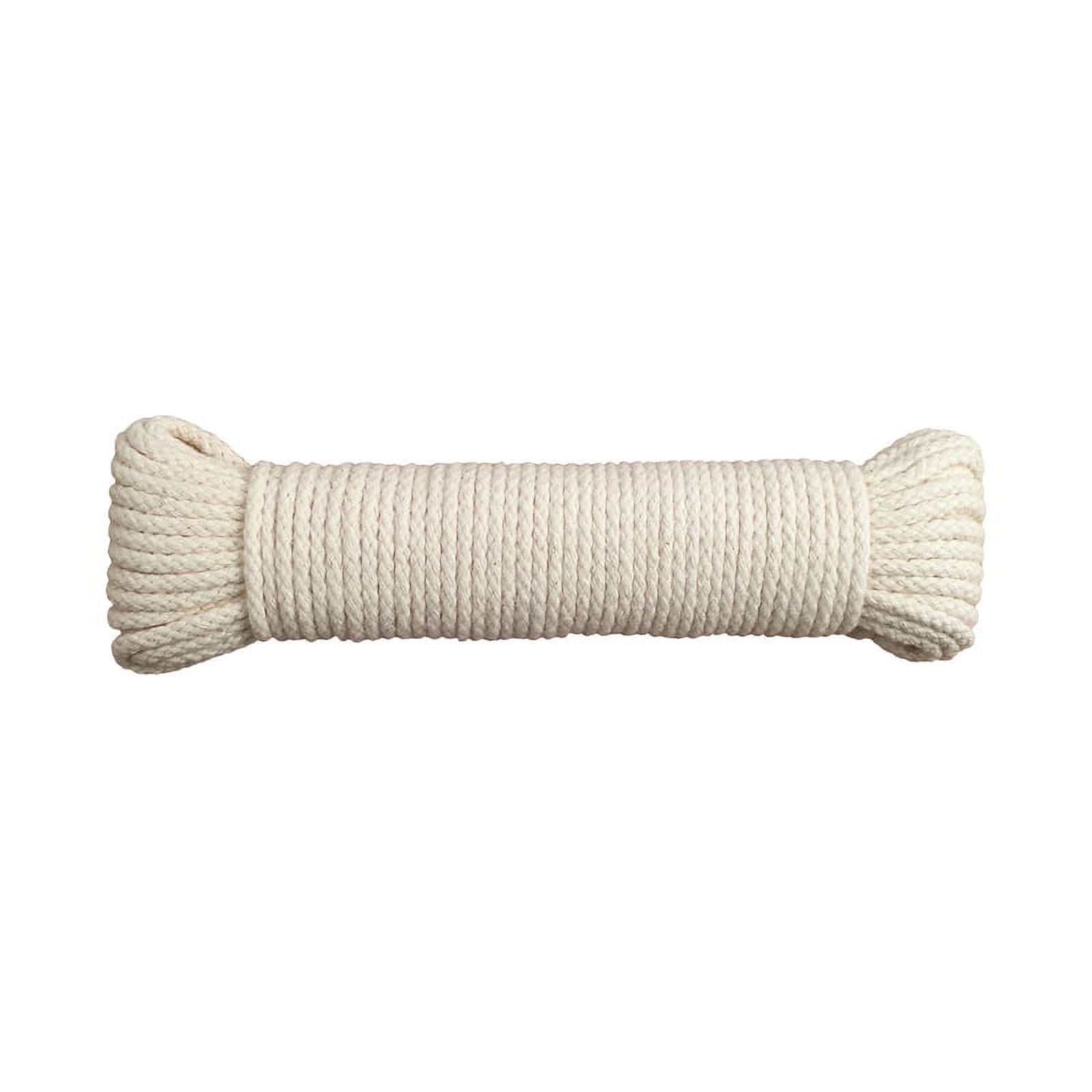 SecureLine Lehigh 1/8 in. D X 45 ft. L White Braided Cotton Cord ...