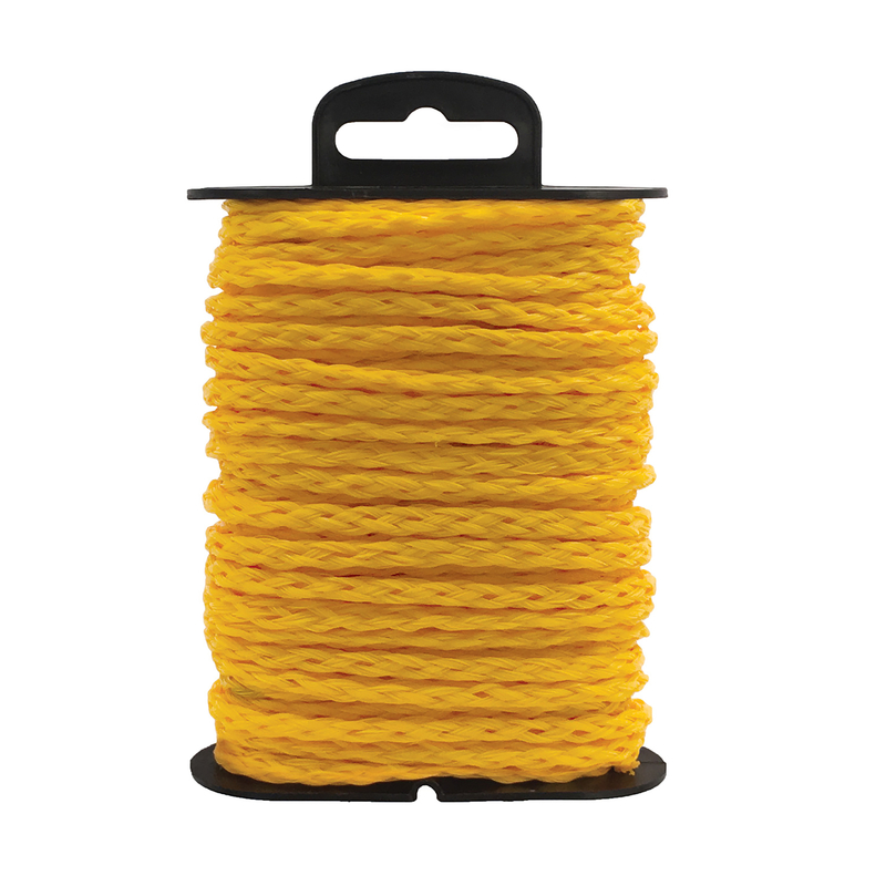 SecureLine Lehigh 5/32 in. D X 45 ft. L Yellow Hollow Braided ...