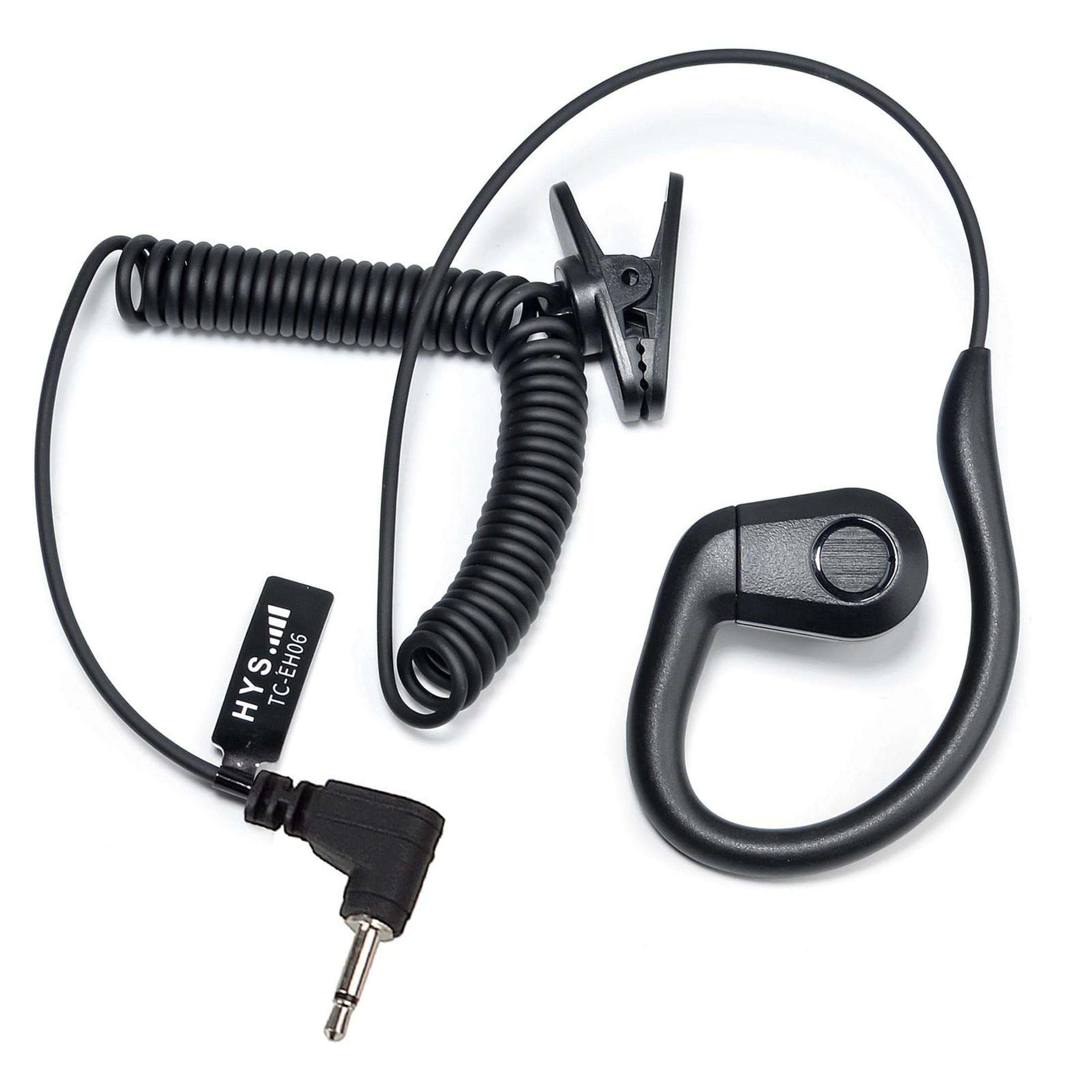 SecureSound 2.5mm Ear Hook Headset for Shoulder Microphone Listening ...