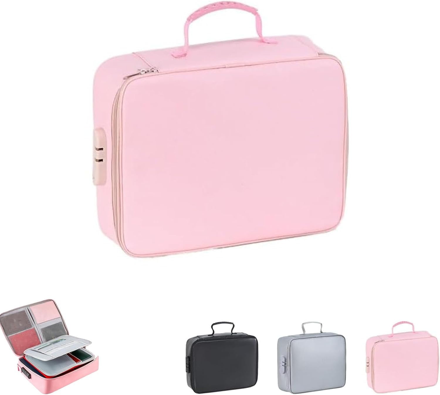 Securebrite Fireproof Keepsake Box with Lock,Document Storage Safe Box ...