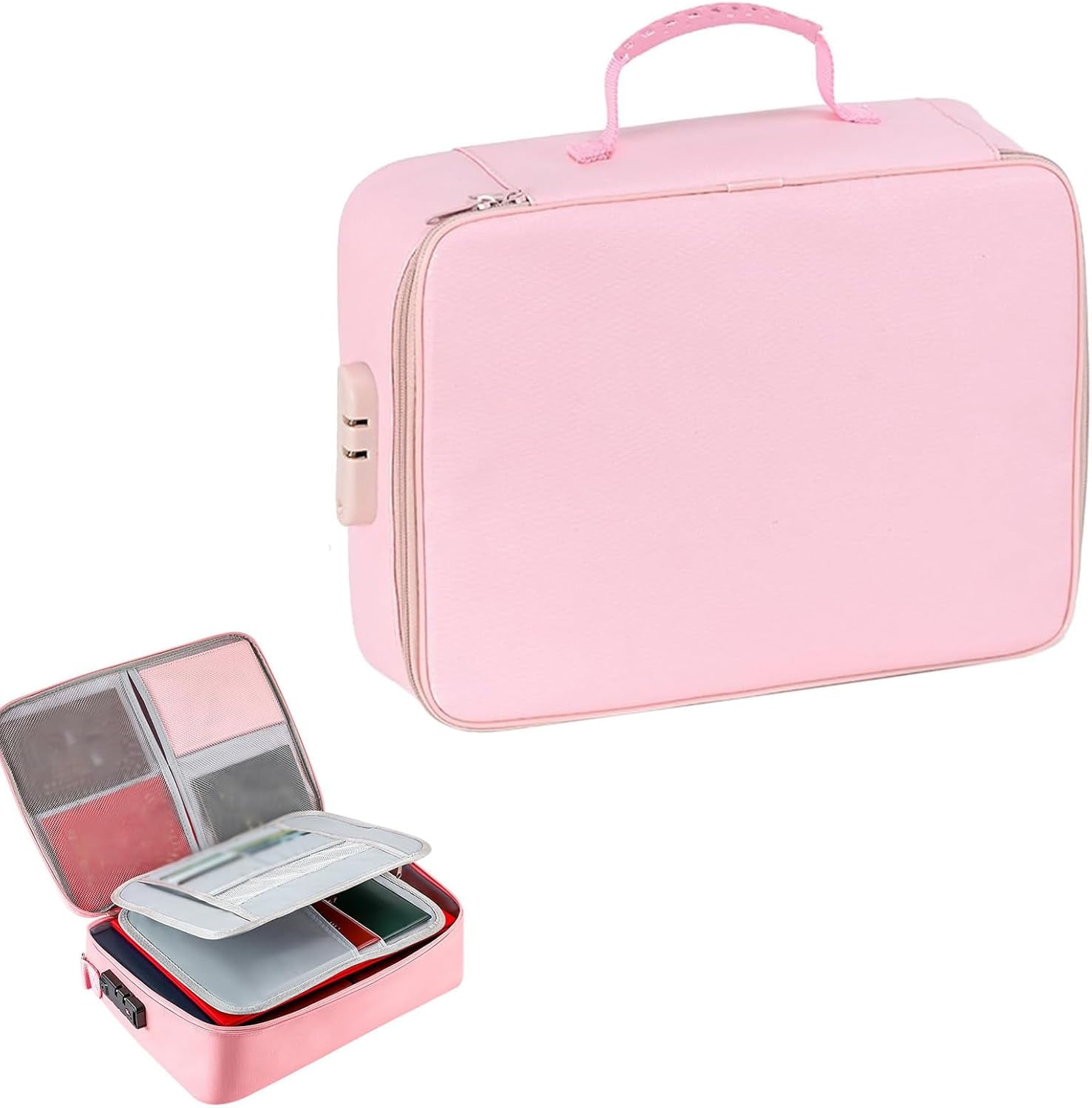 Securebrite Fireproof Keepsake Box with Lock,Document Storage Safe Box ...