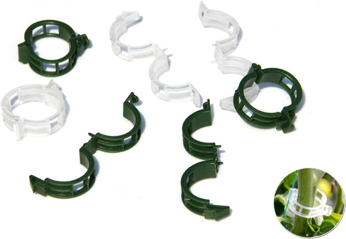 Secured Plastic Plant Clip, 2024 Upgrade Plant Support Clips, Garden ...