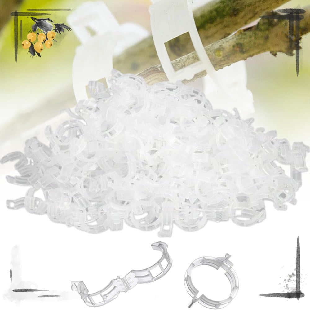 Secured Plastic Plant Clip, 2024 Upgraded Plant Support Clips Reusable ...