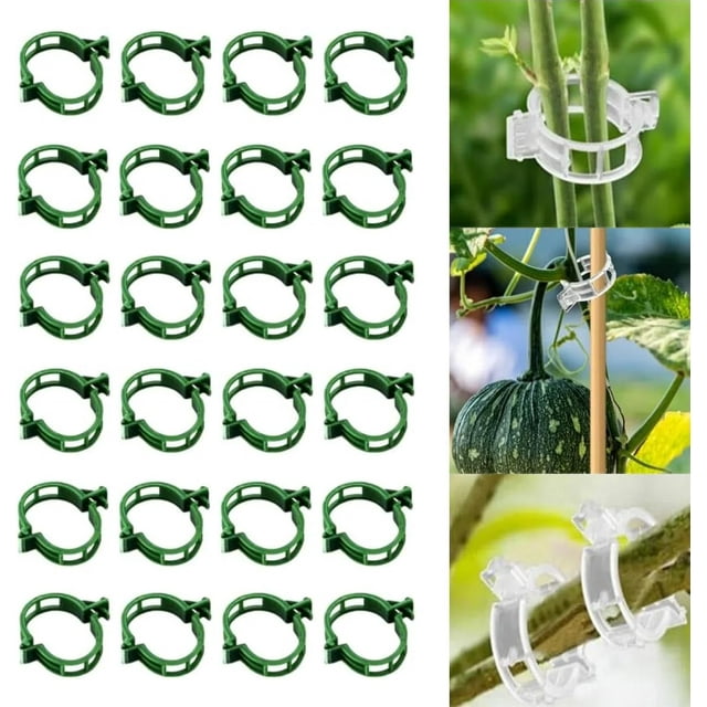 Secured Plastic Plant Clip, 2025 New Plant Support Clips Reusable ...