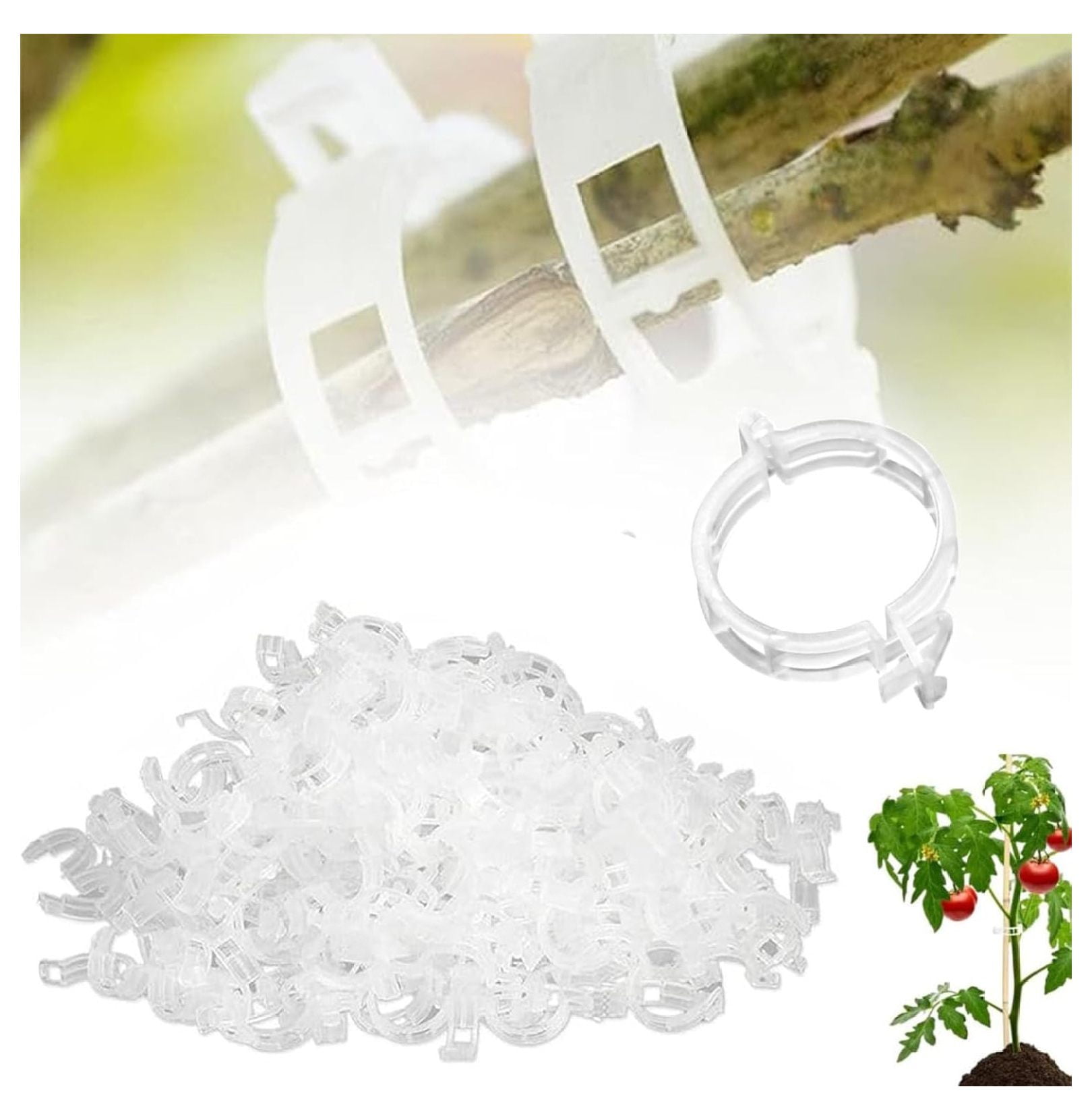 Secured Plastic Plant Clip, Premiun Plant Clips for Climbing Plants ...