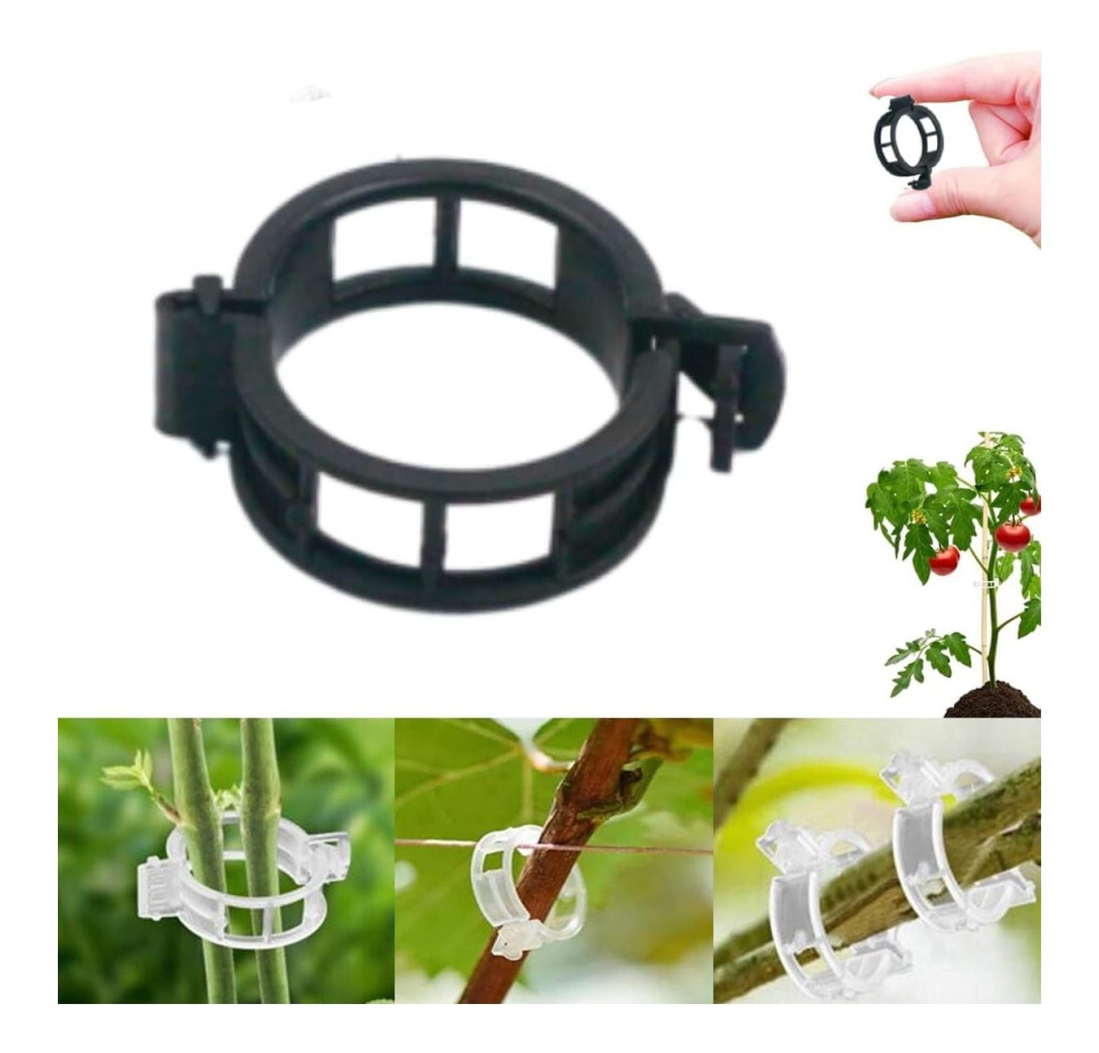 Secured Plastic Plant Clip Plant Support Clips Garden Clips Plant ...