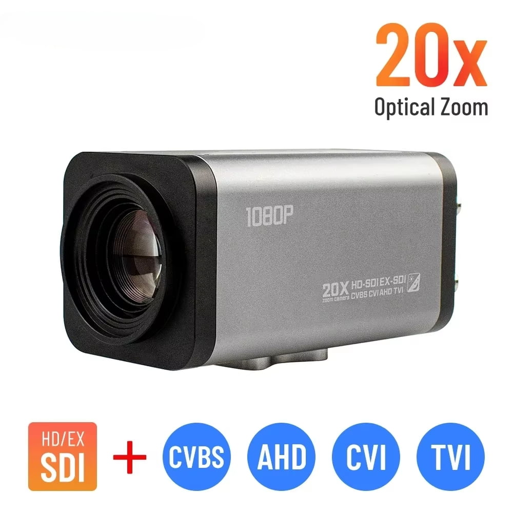 Securexpert 2MP 20X optical Zoom IP Auto Focus Mini Broadcast Box HD-SDI/EX-SDI/CVBS/AHD/TVI/CVI ...