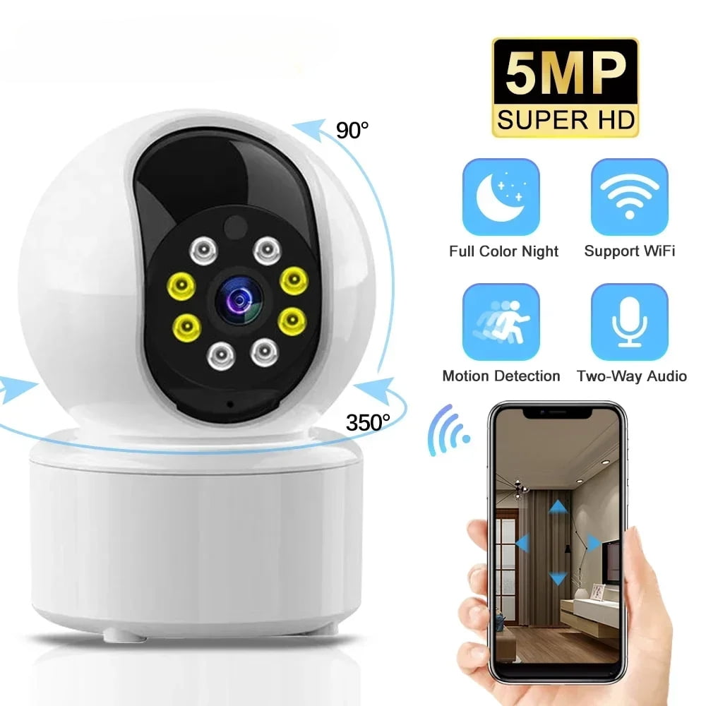 Securexpert 5MP Smart WiFi Camera Indoor Security Home for Motion ...