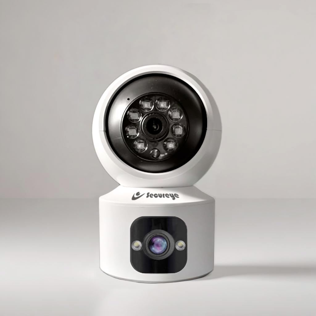Secureye Guardian Duo WiFi Dual Lens 360 CCTV Camera 2MP Smart Robot ...