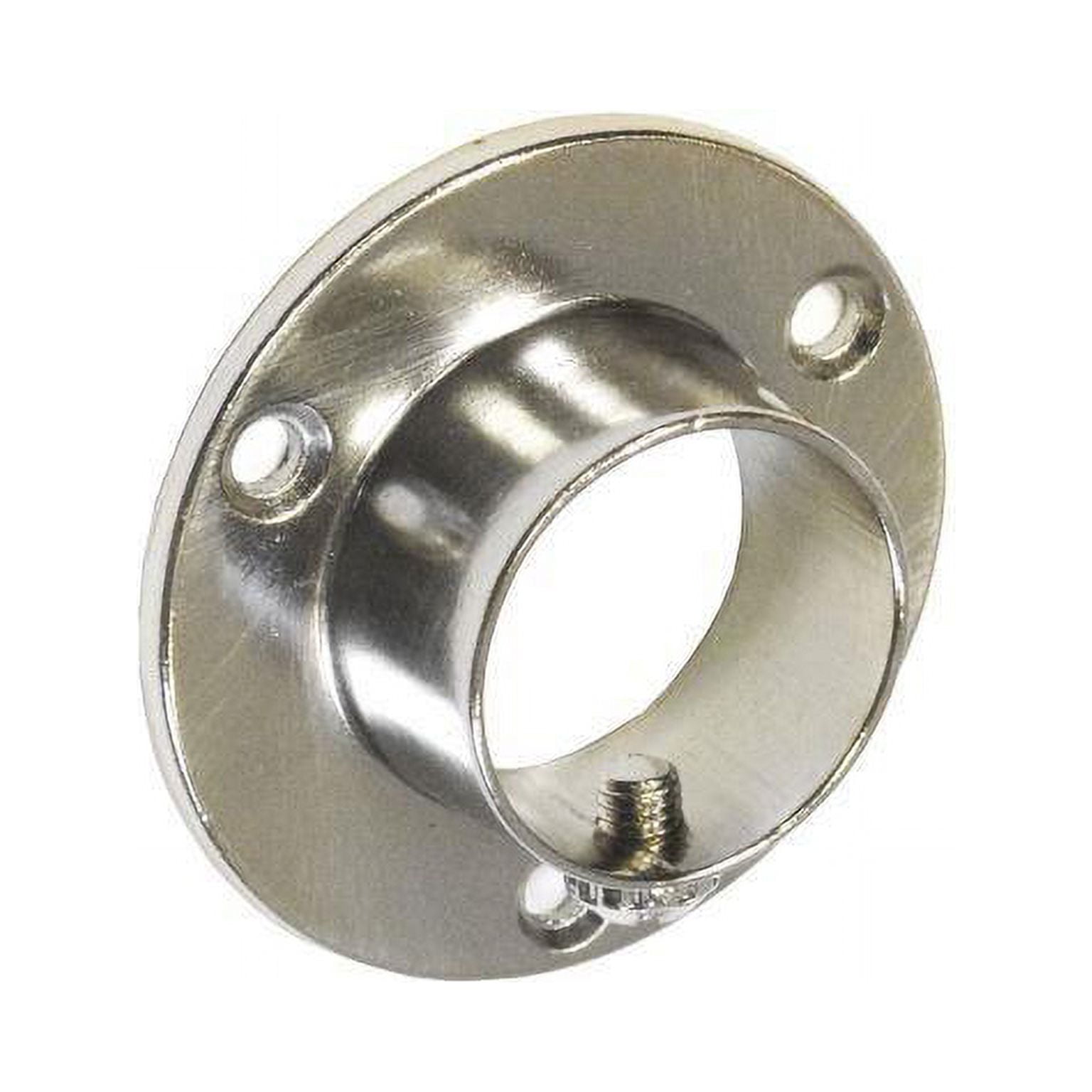 Securit Brushed Nickel Wardrobe Rail End Socket (Pack of 2) - Walmart.com