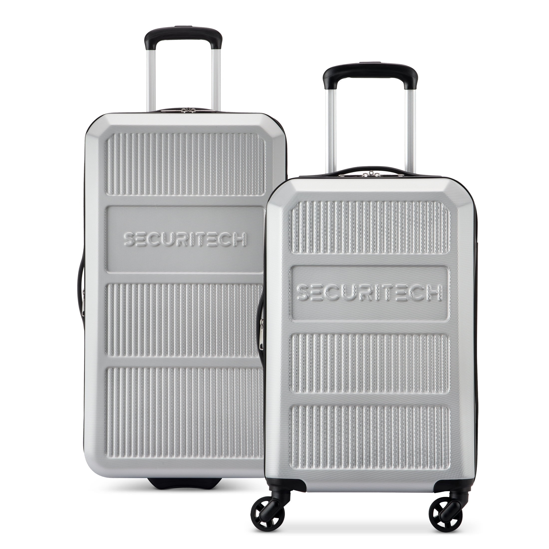 Securitech, Asphalt 2 PC Spinner Luggage Set Carry-on & Trunk - Walmart.com