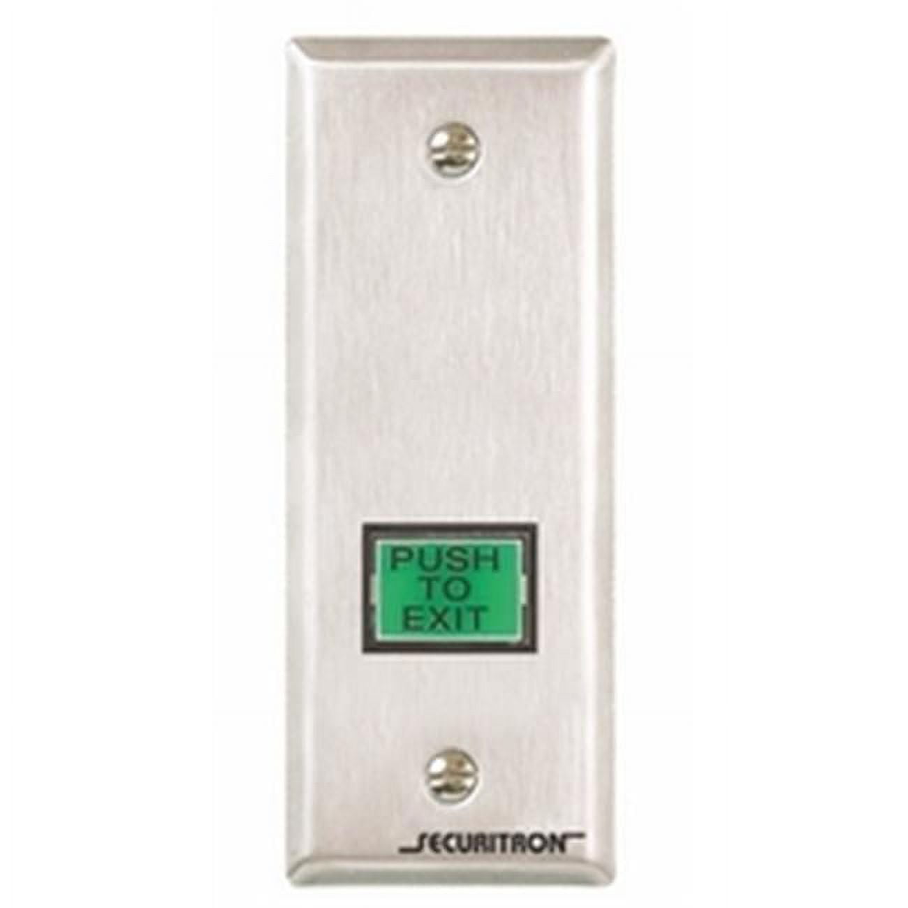 Securitron Momentary Rectangle Push Button, DPST, Narrow Stile ...