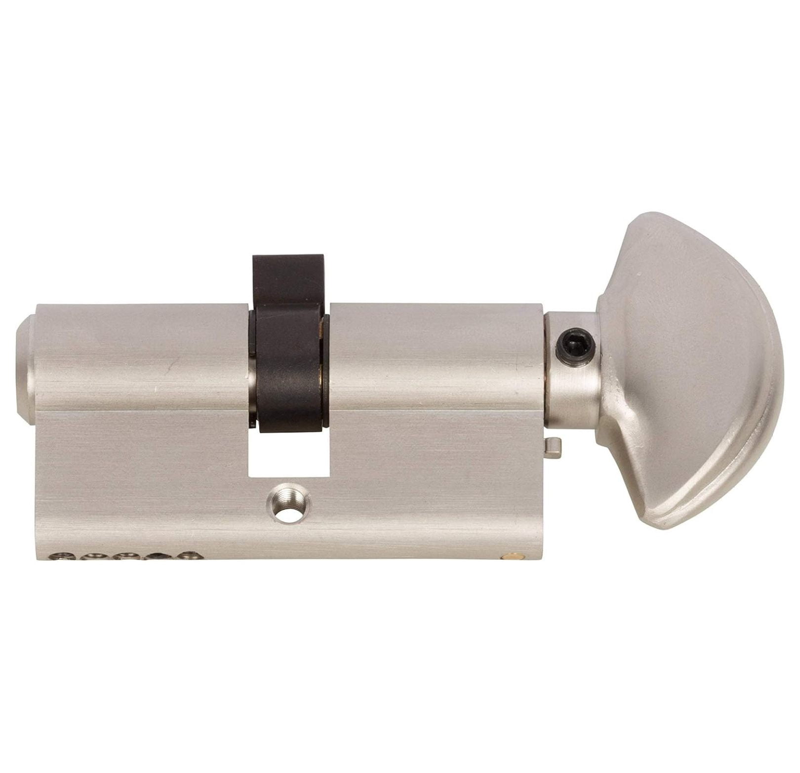 Security 90 Degree Solid Brass Euro Profile Cylinder Lock in Brushed ...
