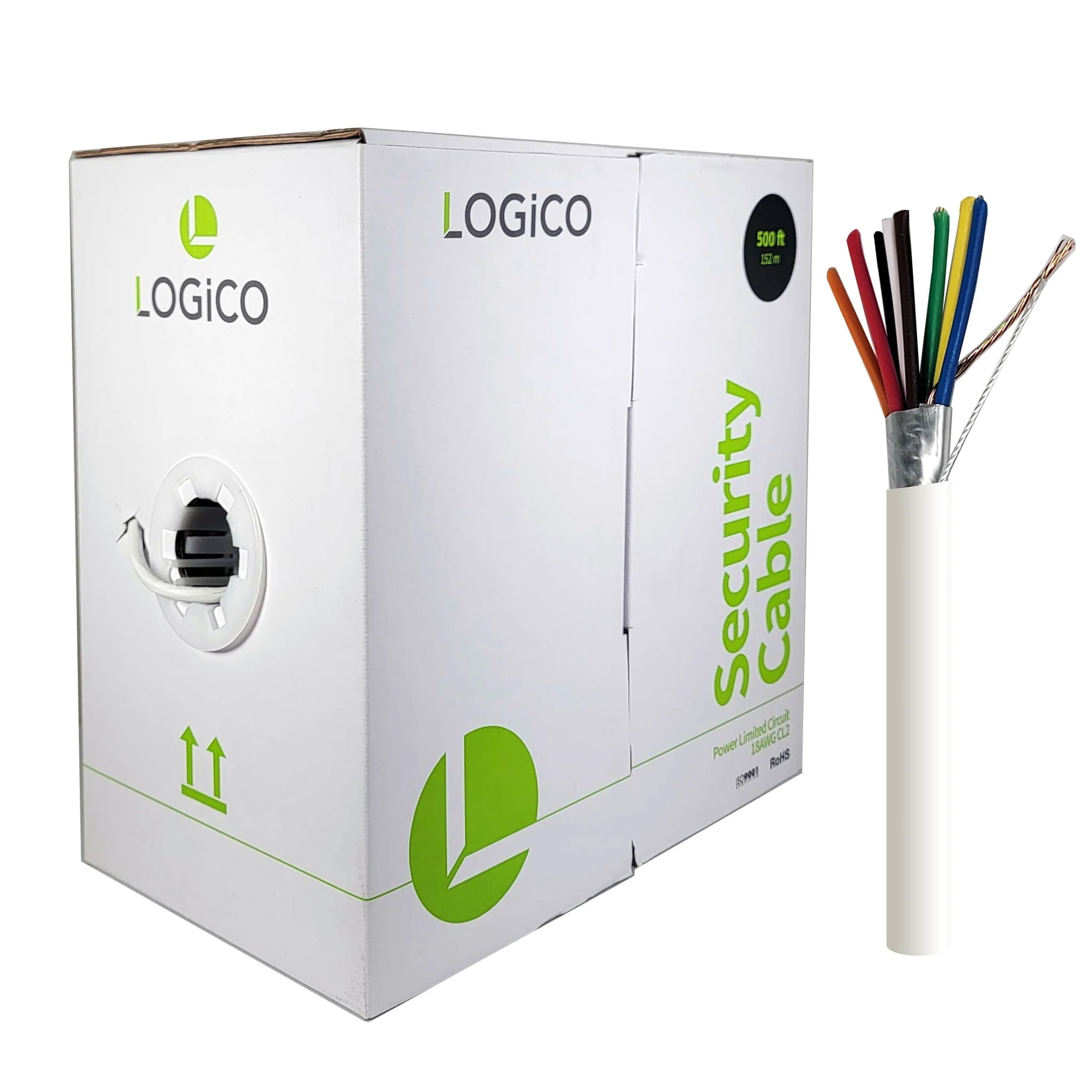 LOGICO Anti-Theft 18/8 Stranded Shielded Security Alarm Cable for ...