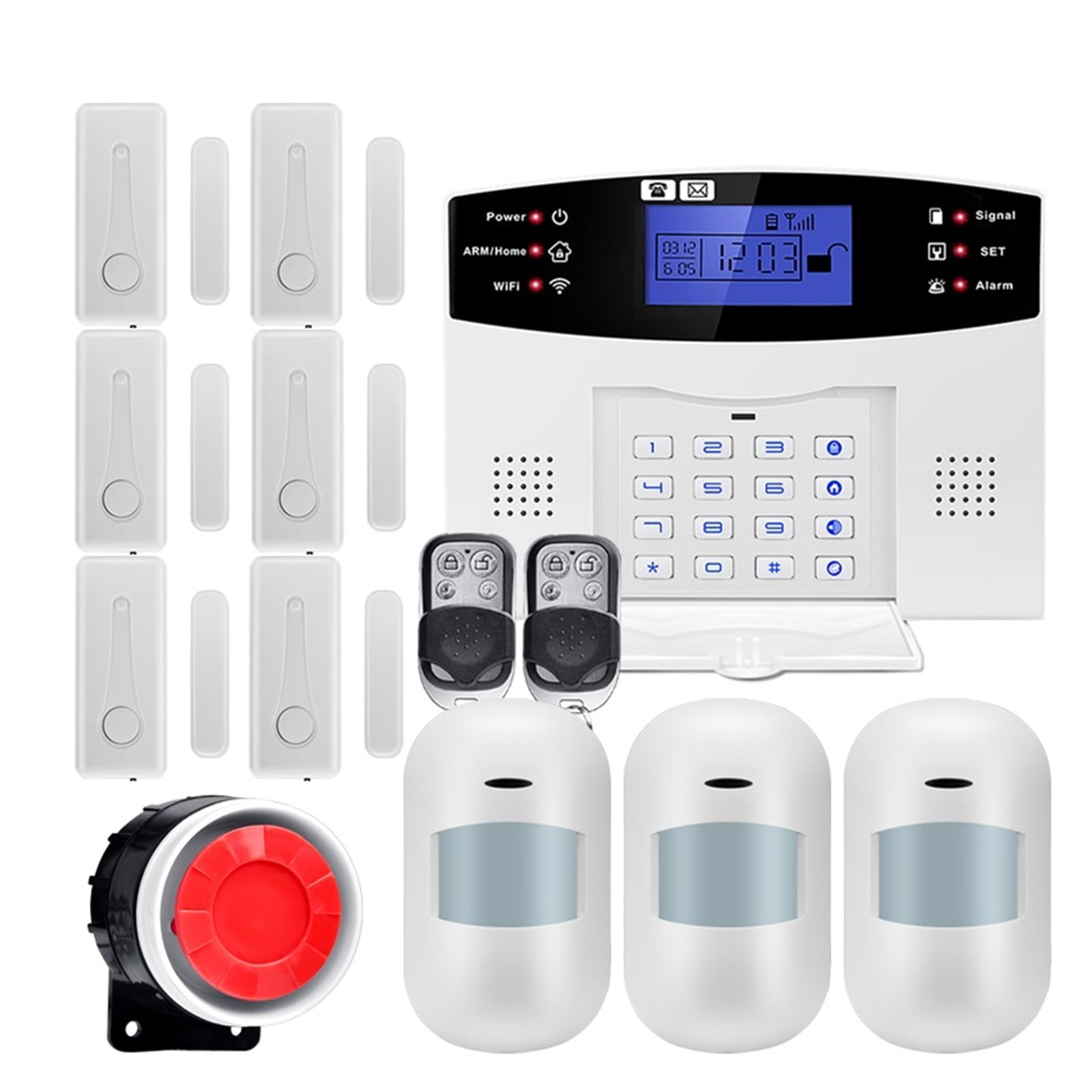 Security Alarm System For Home GSM Tuya App Control Burglar Alarm Kit ...