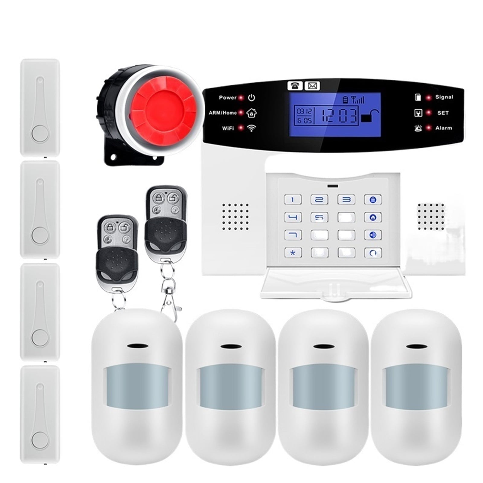 Security Alarm System for Home GSM Tuya App Control Burglar Alarm Kit ...