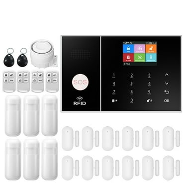 433MHz Wireless WIFI GSM Home Security Alarm System For Tuya Smart Life APP With Motion Sensor ...