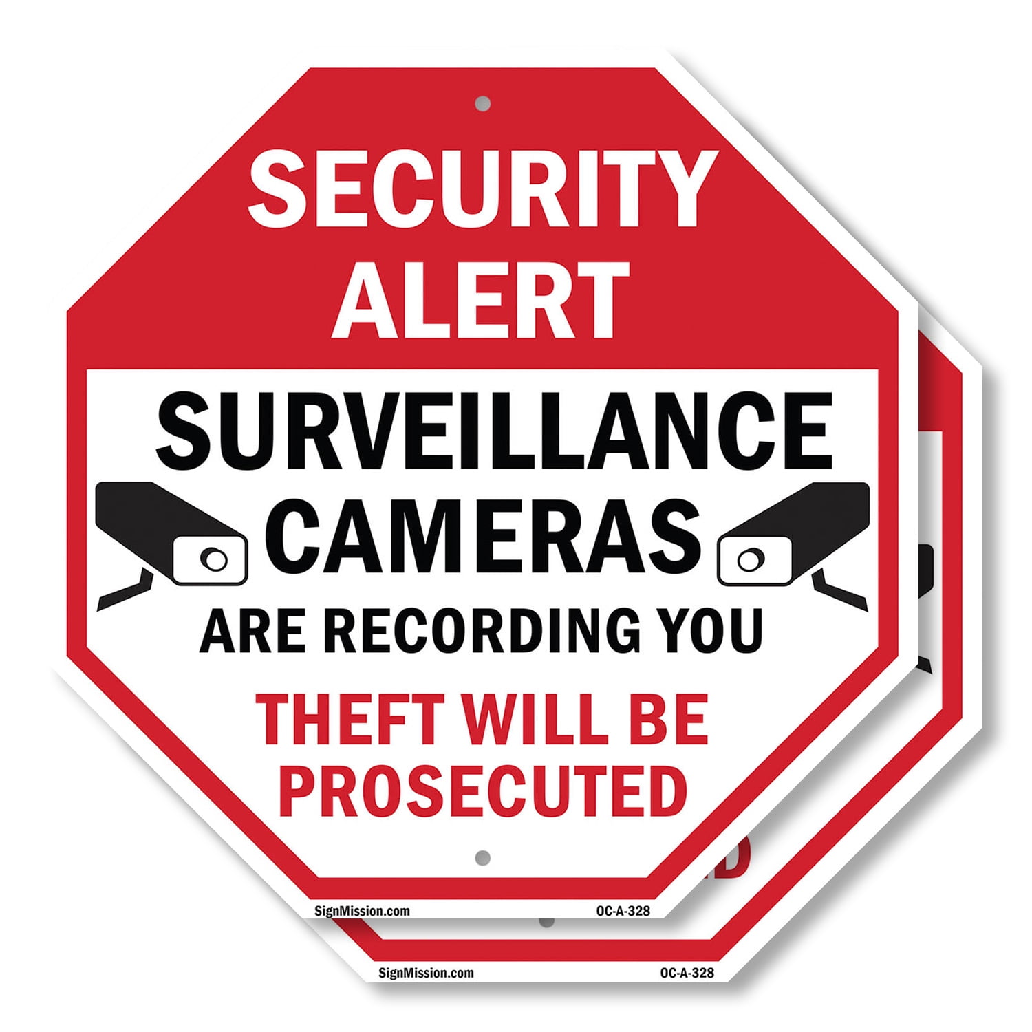 Security Alert Surveillance Cameras Are Recording You Theft Will Be ...