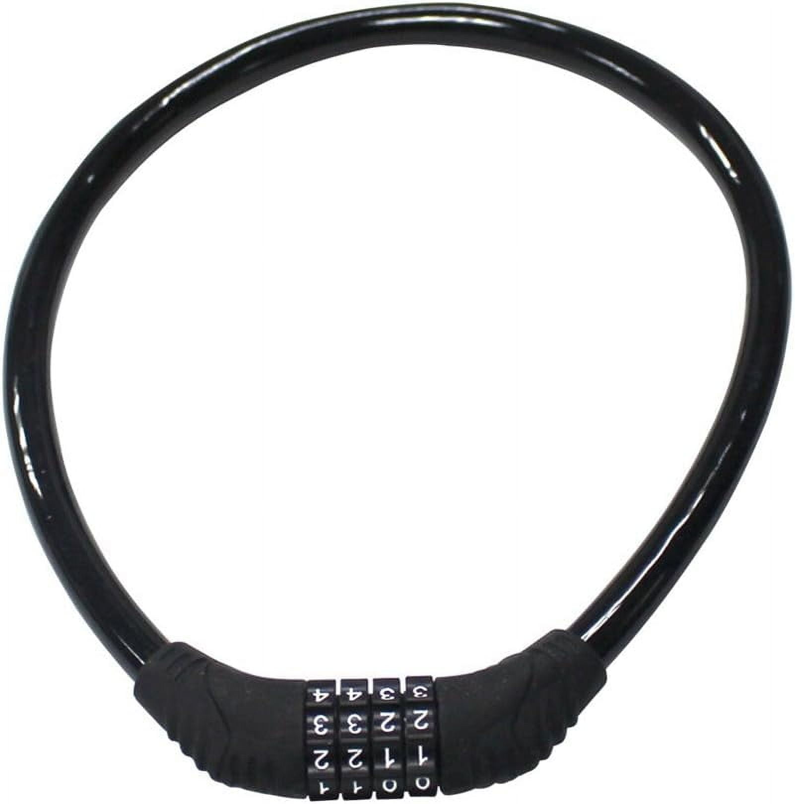 Security Bike Lock 4 Digit Resettable Combination Cable Lock for ...