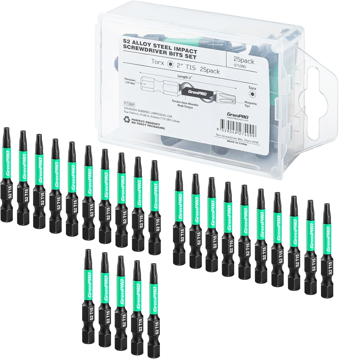 Security Bit Set,Tamper Proof Torx Bit Set,Impact Driver Bit Set,1/4 ...