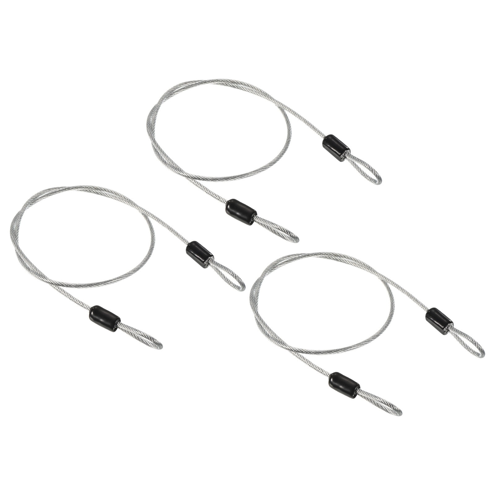 Security Cable 2.5mm x 0.5m/1.64ft Coated Luggage Lock Wire Rope with ...