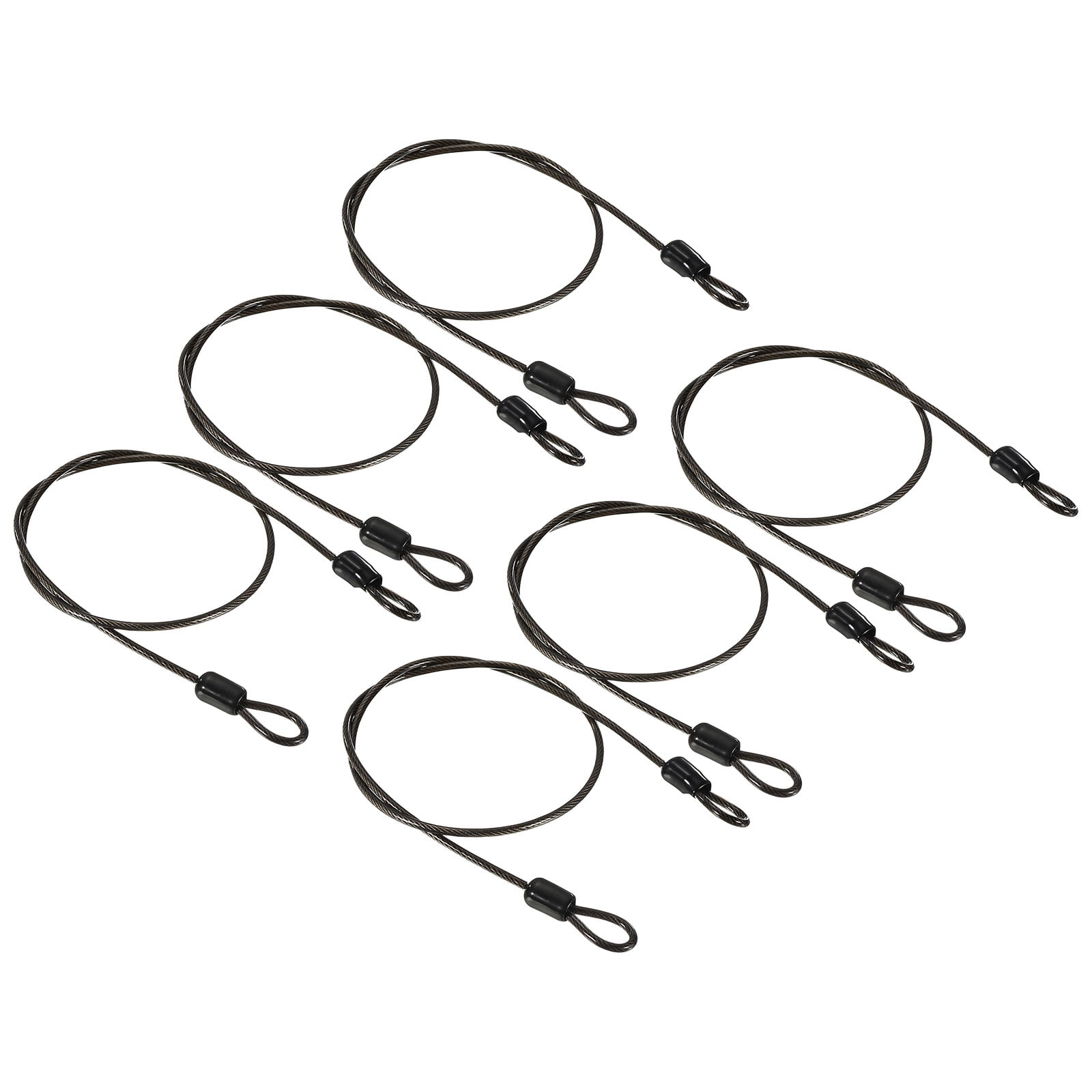 Security Cable 2.5mm x 0.5m/1.64ft Coated Luggage Lock Wire Rope with ...