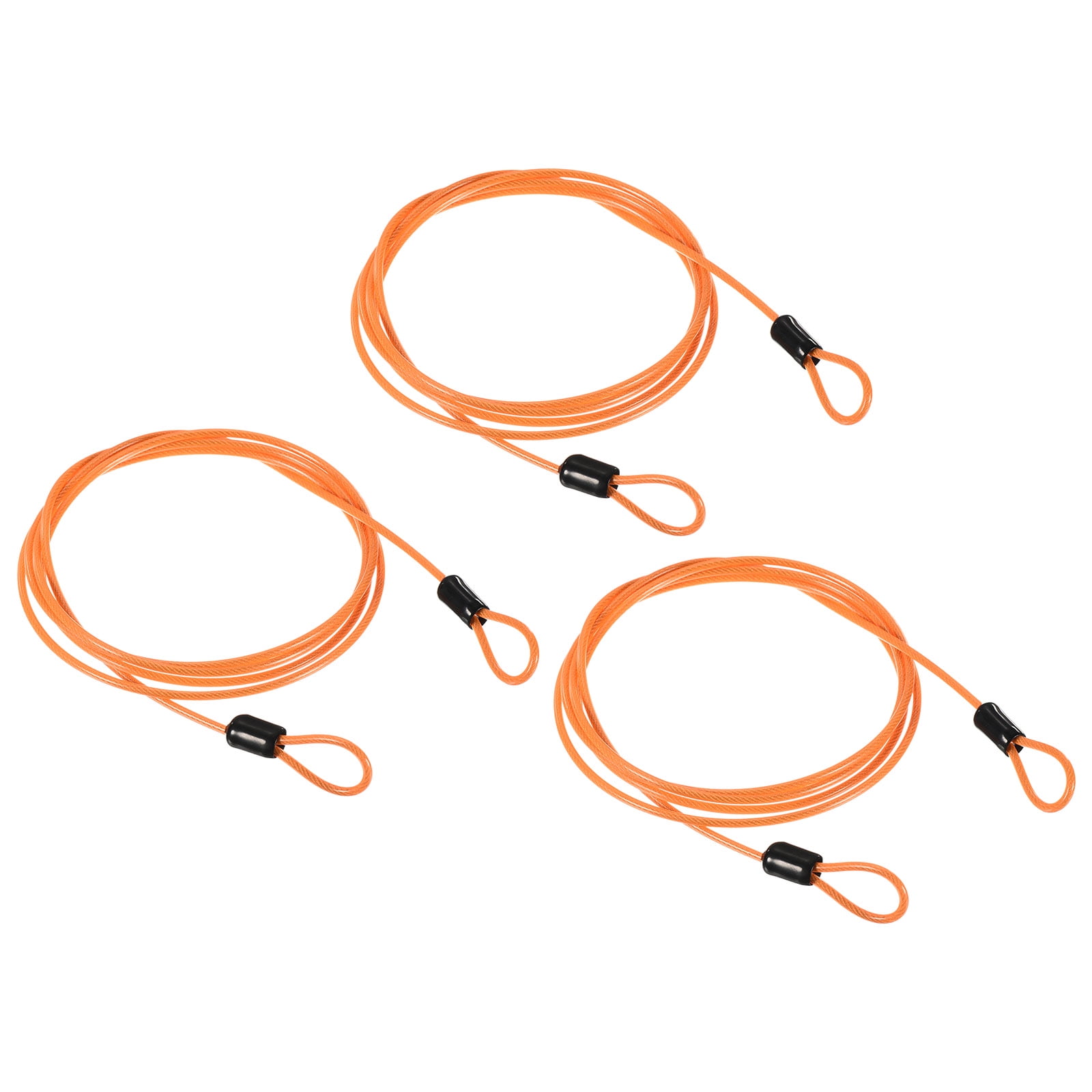 Security Cable 2.5mm x 1.5m/5ft Coated Luggage Lock Wire Rope with ...