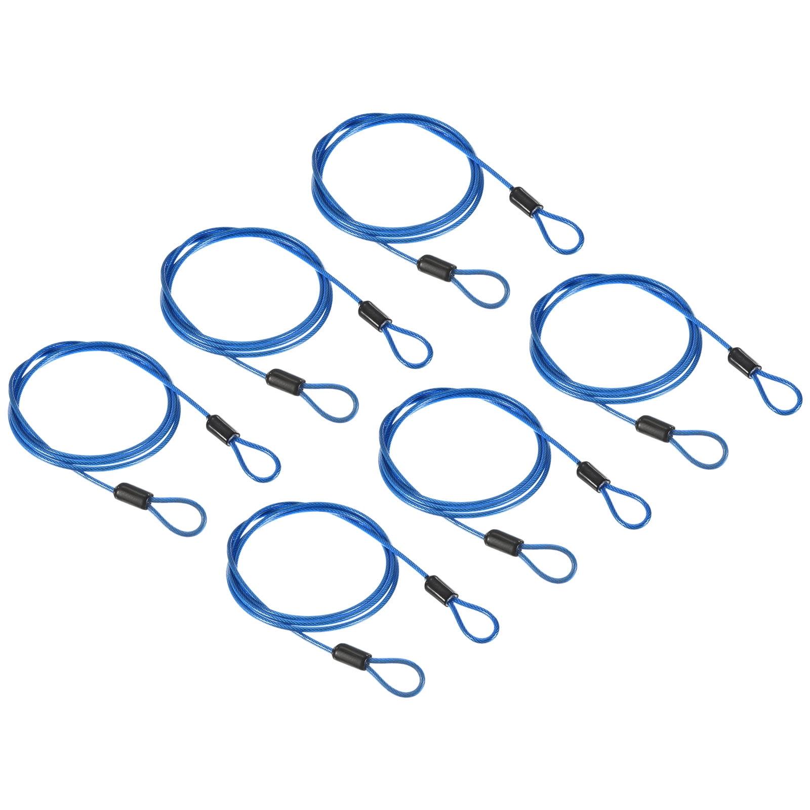 Security Cable 2.5mm x 1m/3.3ft Coated Luggage Lock Wire Rope with ...