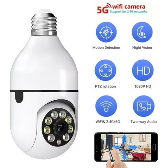 MORESEC under $5 WiFi Security CameraIndoor Outdoor Home Monitoring ...